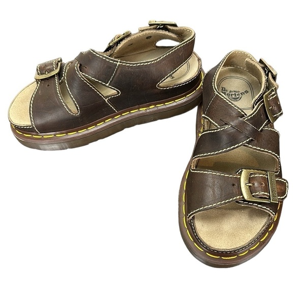 Dr. Martens | Shoes | Dr Martens Docs Leather Chunky Triple Buckle ...